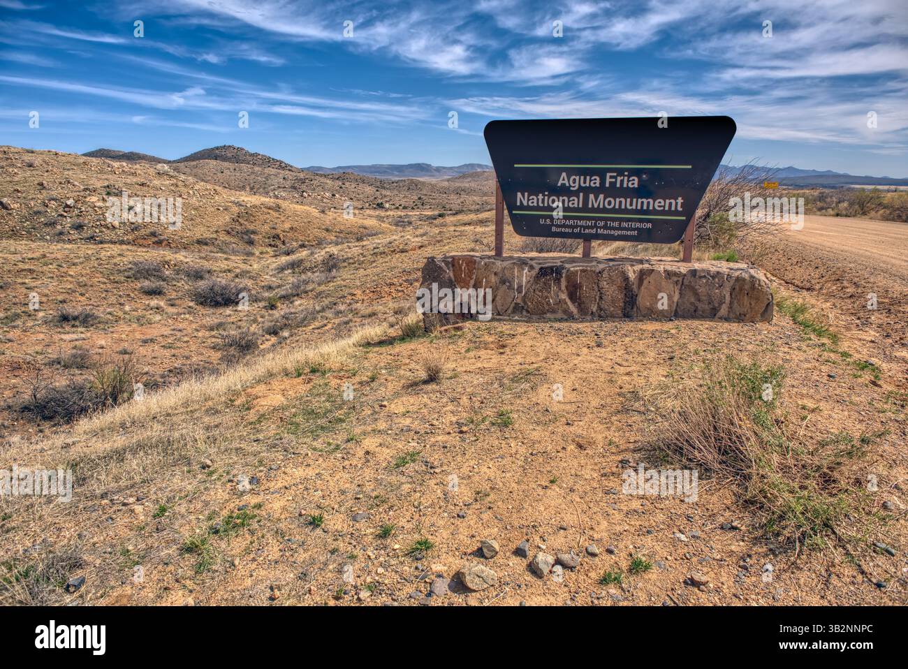 Bloody Basin Road in Agua Fria National Monument Stock Photo - Alamy