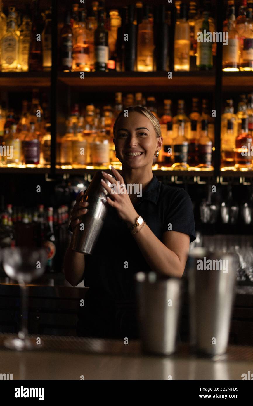 Bartender makes hi-res stock photography and images - Alamy