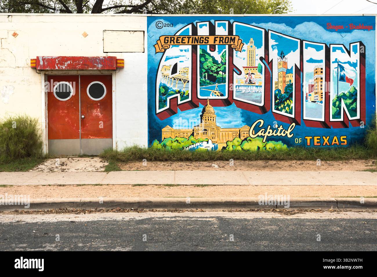 Welcome to austin texas mural hi-res stock photography and images - Alamy