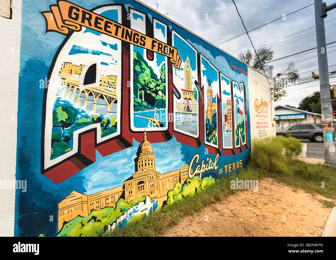 Austin texas street art mural hi-res stock photography and images - Alamy