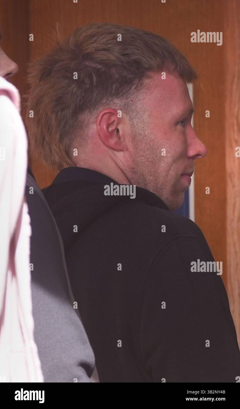 Adam Carruthers arrives at Newcastle Crown Court where he is accused of ...