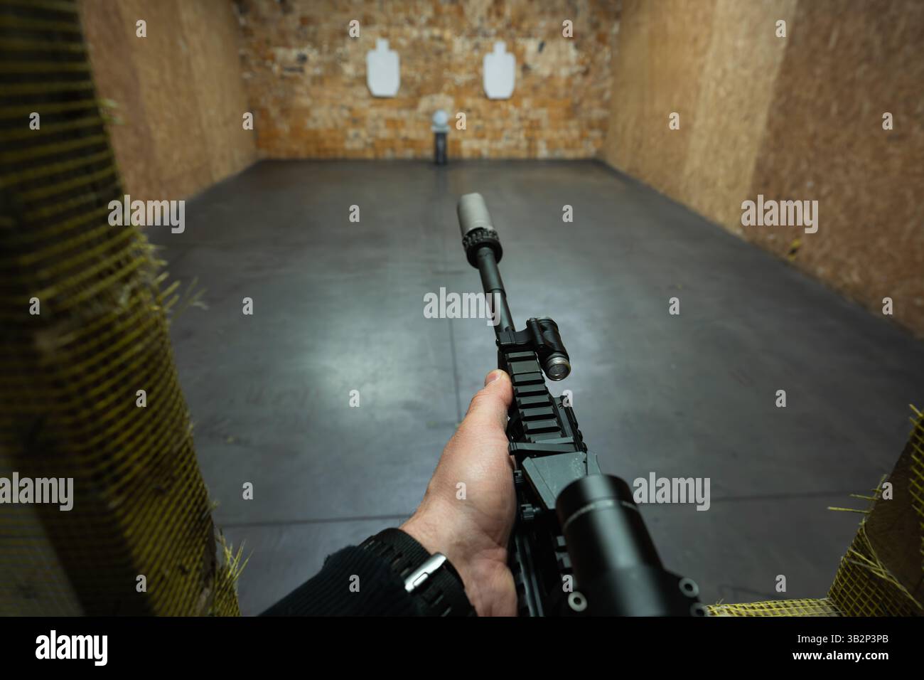 Holding gun first person hi-res stock photography and images - Alamy