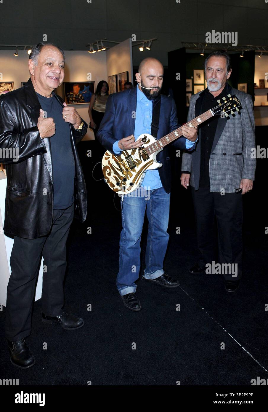 Cheech Marin, Raul Pacheco and Chaz Bojorquez at the Chicano Blazing ...