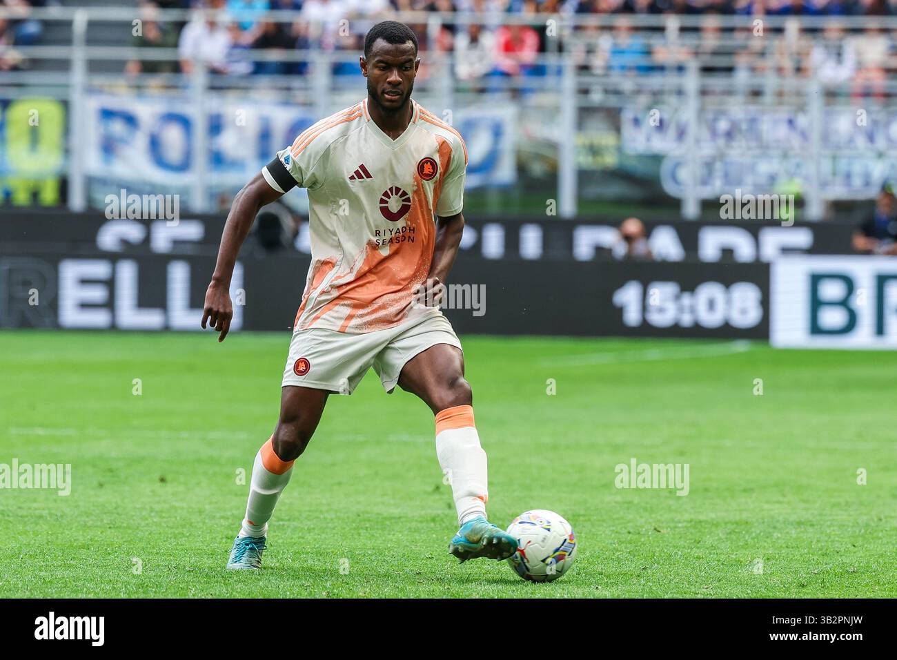 Evan Ndicka of AS Roma seen in action during Serie A 2024/25 football ...