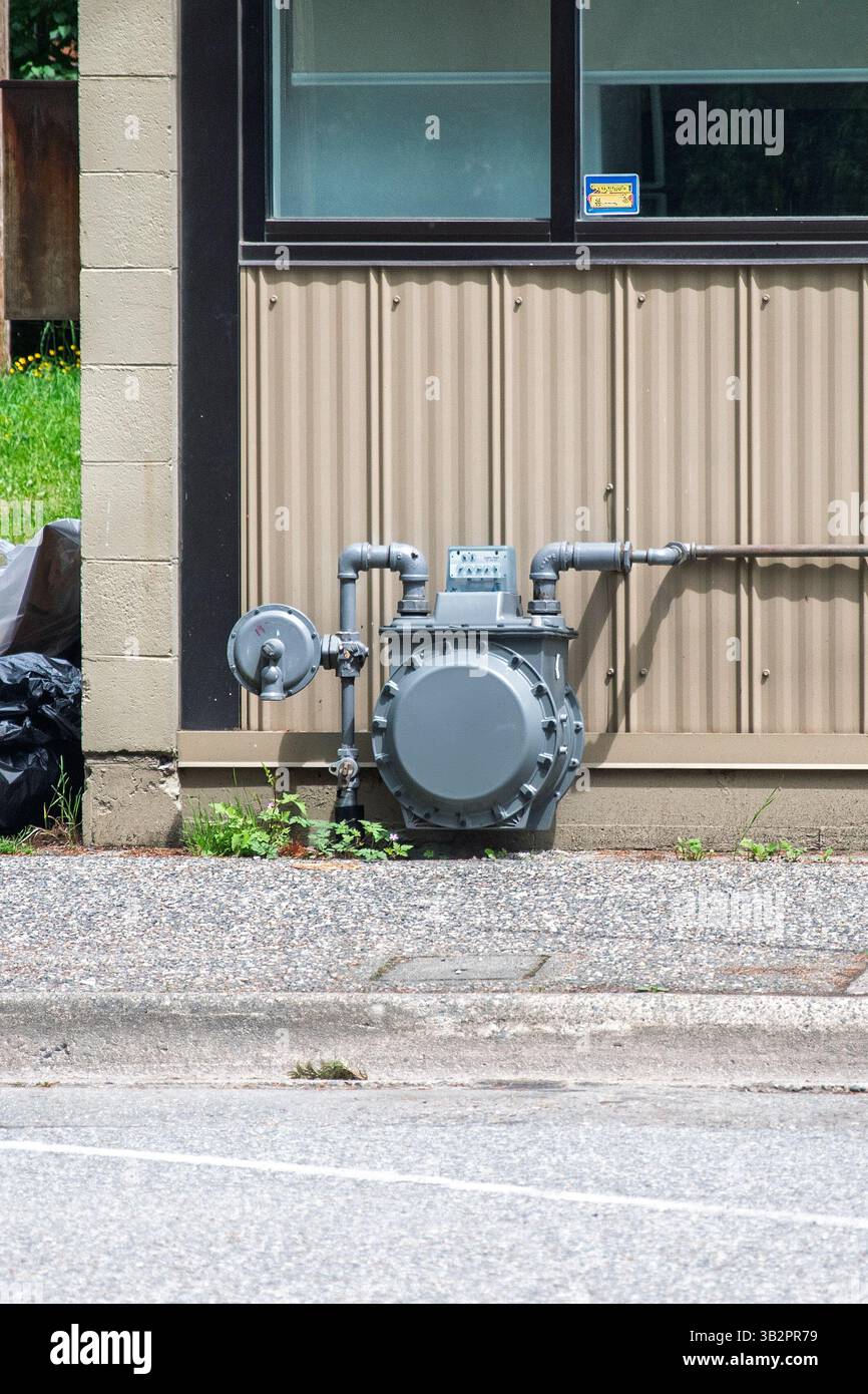 Canadian gas meter. It measures the amount of gas being used so the ...