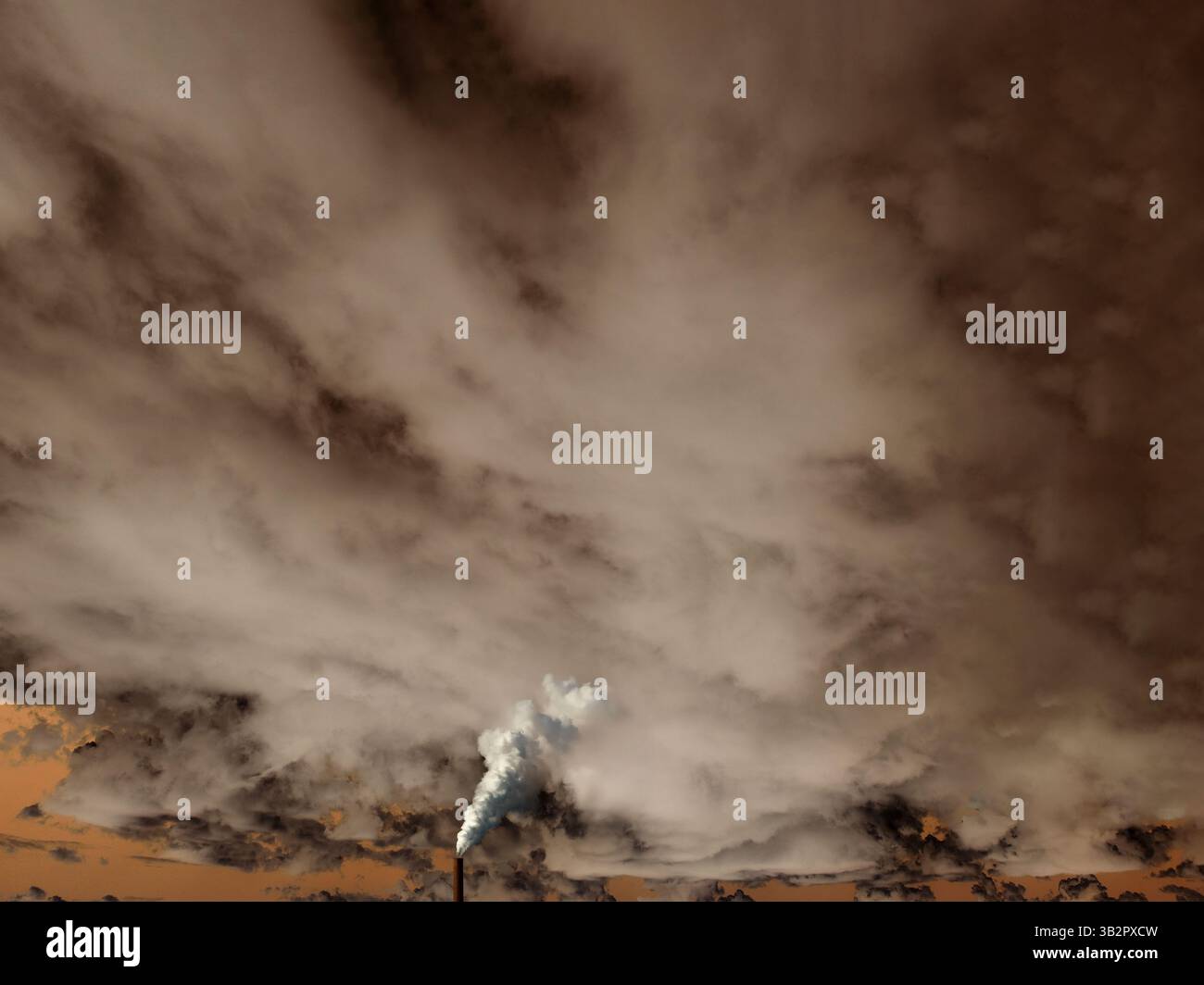 White smoke rises as a sign that a new pope has been elected Stock ...