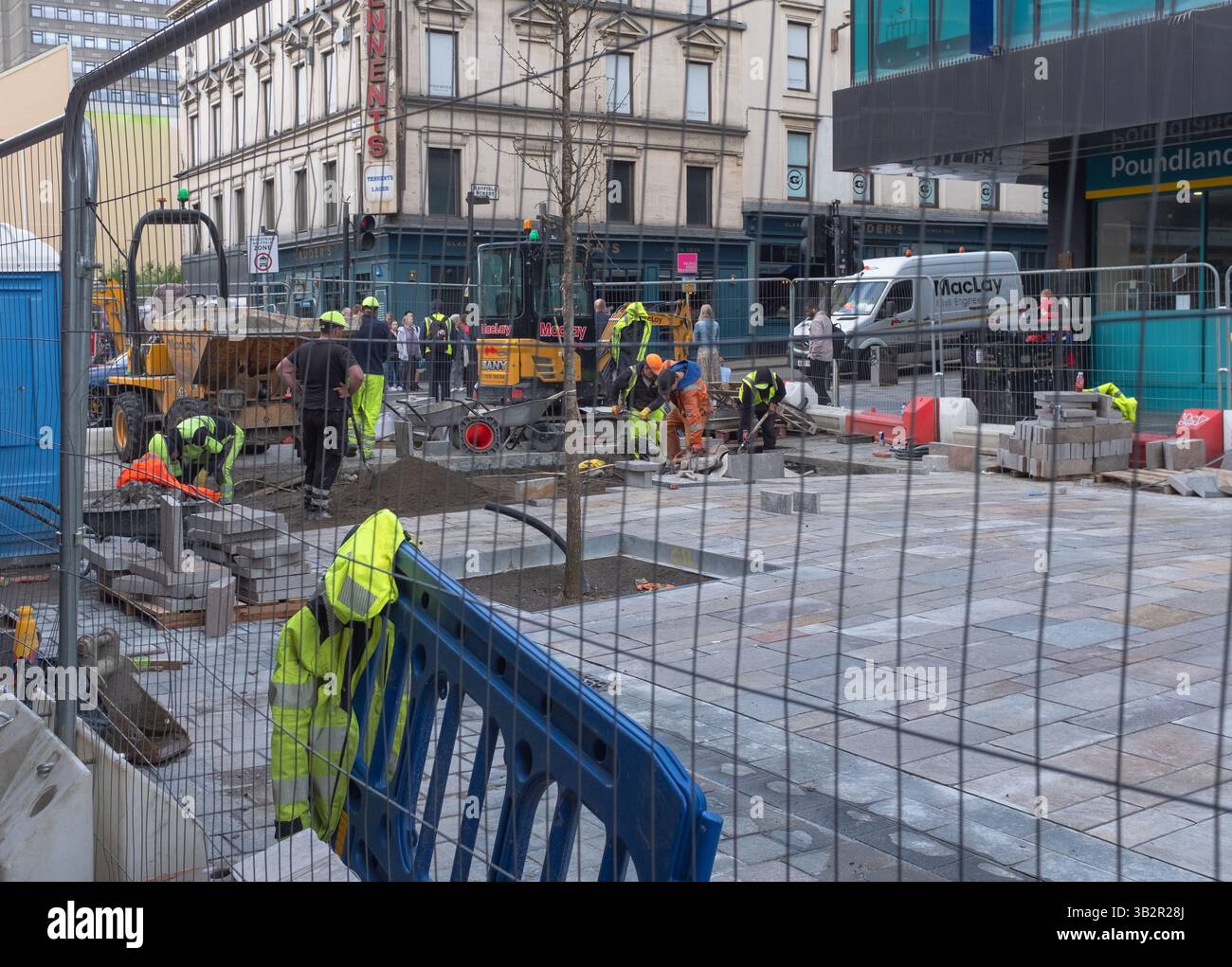 22nd April 2025 construction work and renovation continues in ...