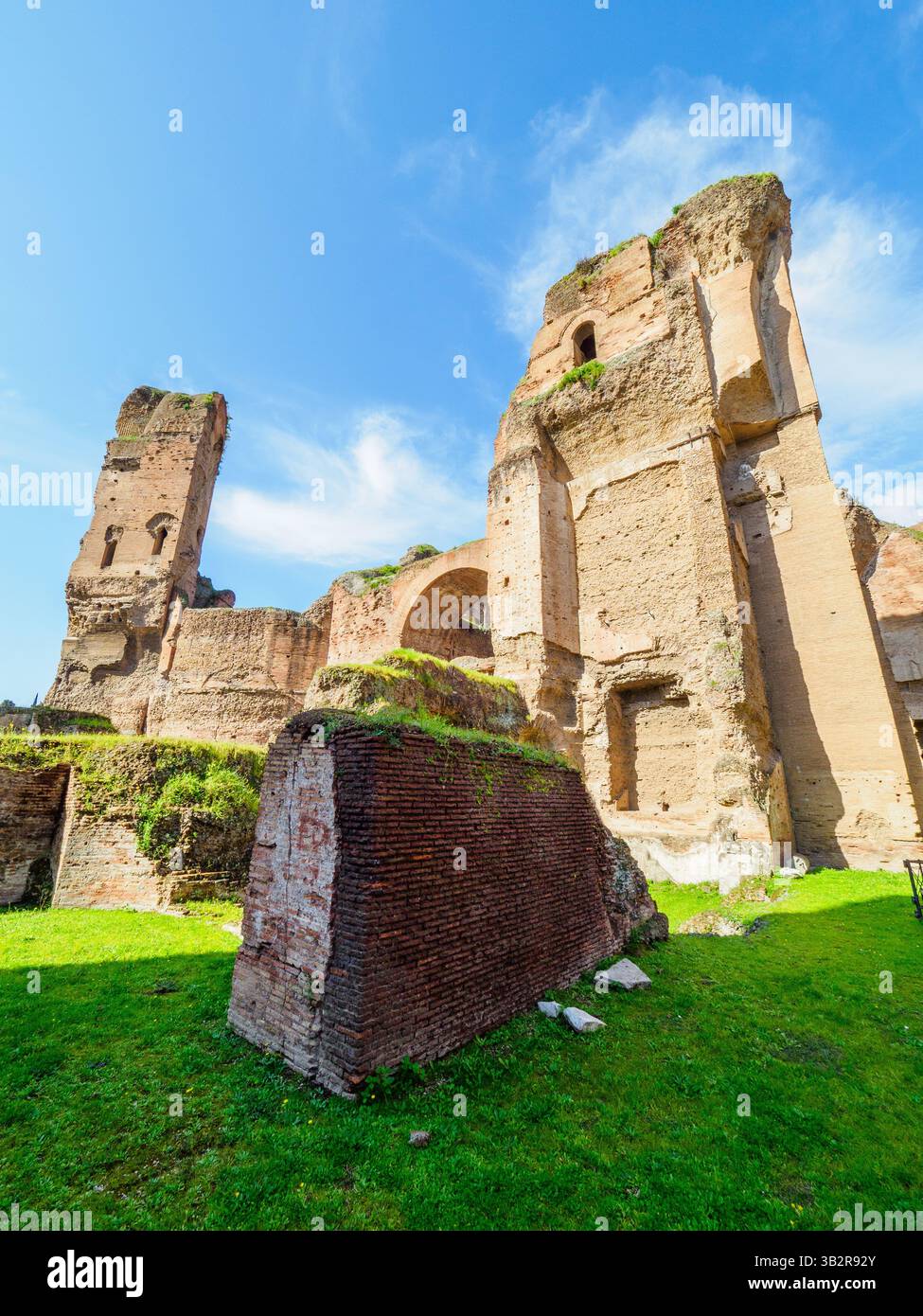 Tepidarium thermal room in the Baths of Caracalla - Rome, Italy Stock ...