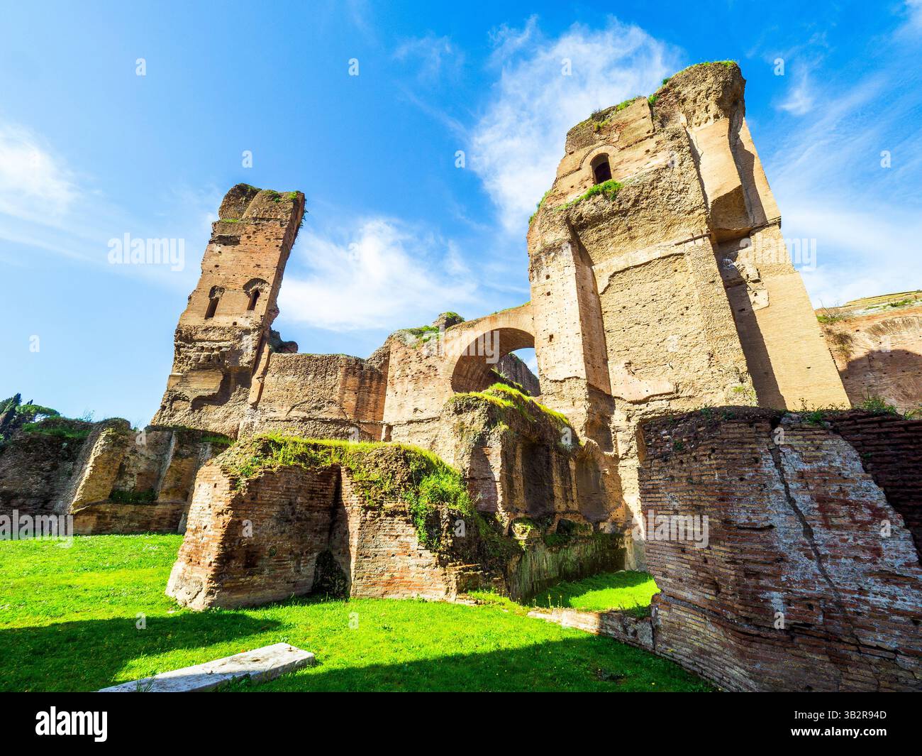 Tepidarium thermal room in the Baths of Caracalla - Rome, Italy Stock ...
