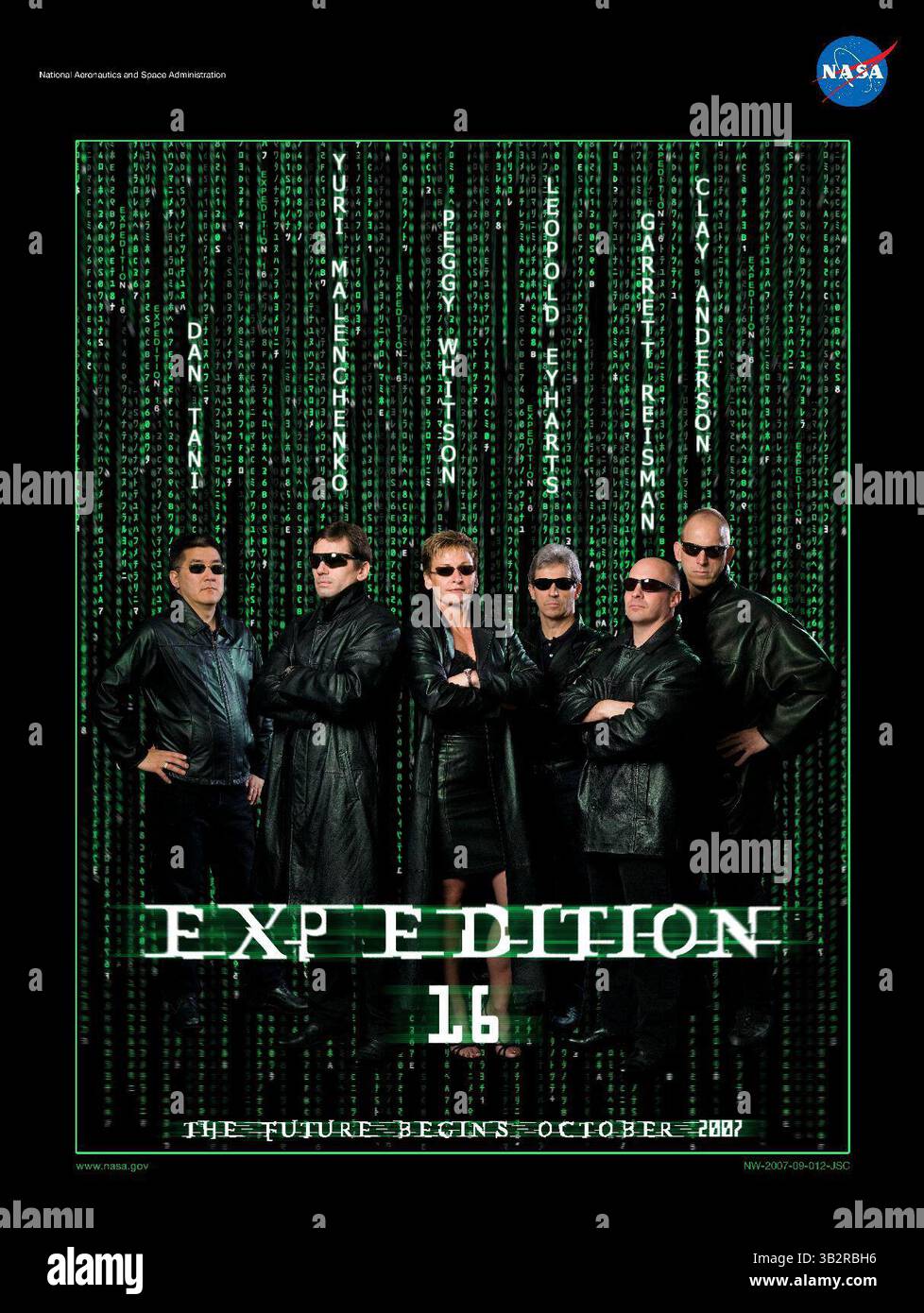 Oct. 11, 2015 - ..Expedition 16 poster - based on the Matrix film..NASA ...