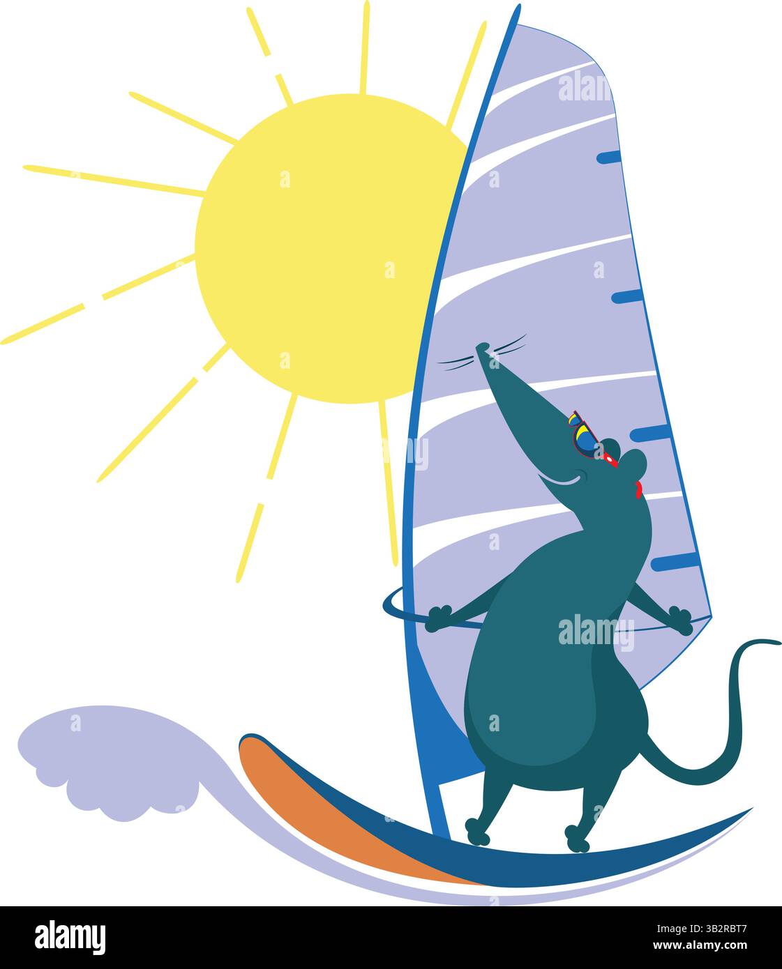 Pleasure boat vertical Cut Out Stock Images & Pictures - Alamy