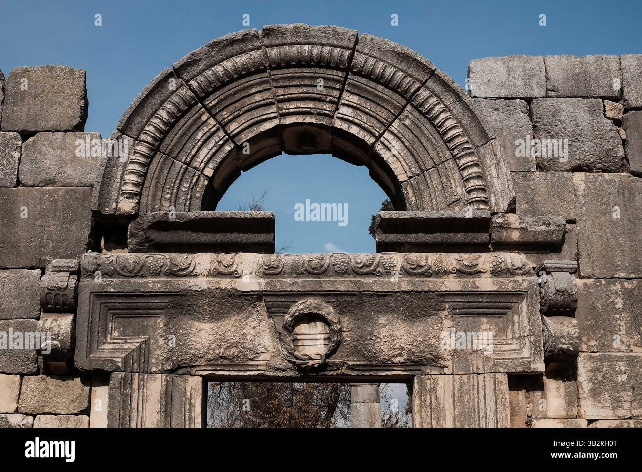 Dec. 15, 2015 - Kafr Birim, Israel - Remains of an ancient synagogue of ...