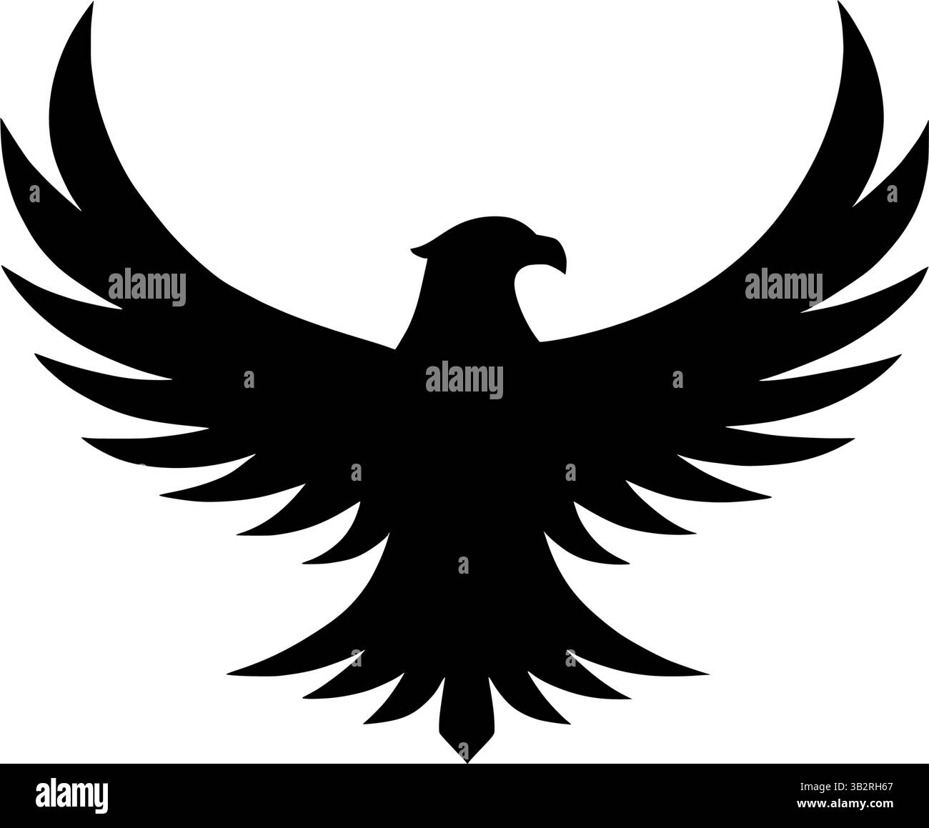 Eagle silhouette vector illustration for logo design and branding ...