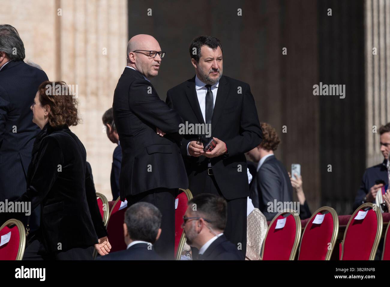 Vatican City, Vatican, 26 April 2025. Matteo Salvini during Pope ...
