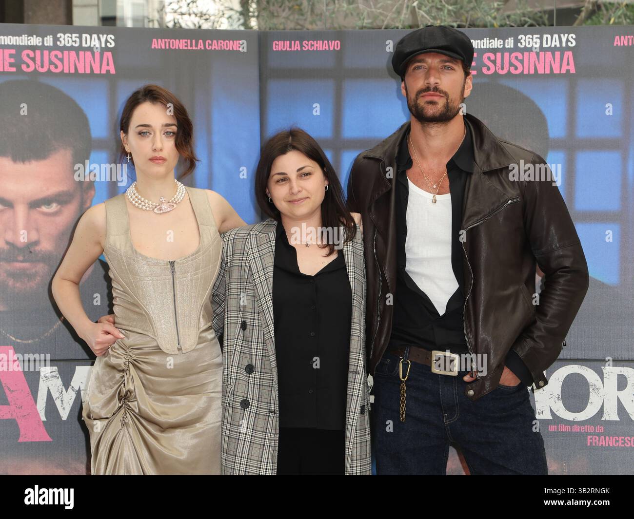 Rome, Italy. 28th Apr, 2025. Rome, Le Meridien hotel, photocall film "Malamore". In the photo ...