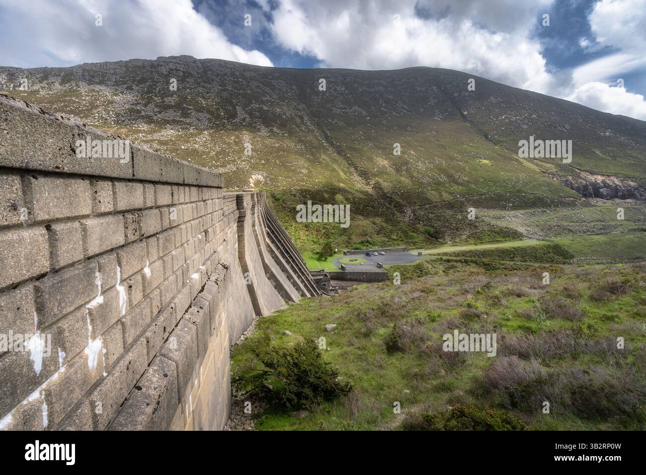 A stunning view of an iconic Silent Valley Reservoir dam contrasts ...