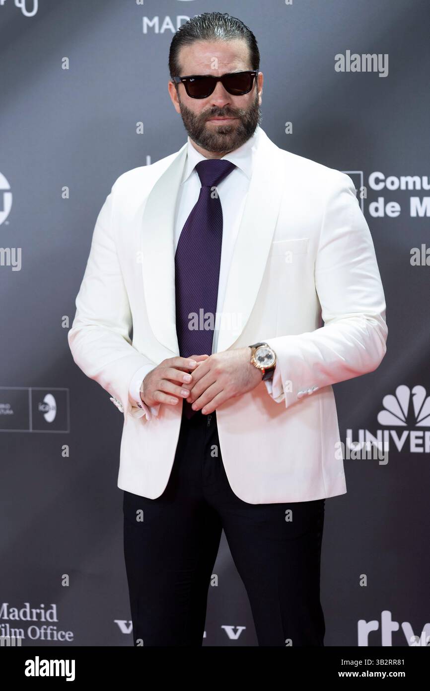 Ale Nones attended Platino Awards 2025 red carpet at Palacio Municipal ...