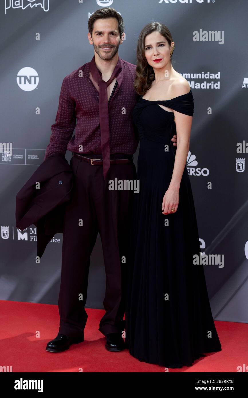 Marc Clotet and Natalia Sánchez attended Platino Awards 2025 red carpet ...