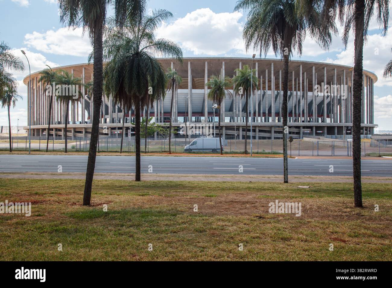The Arena BRB Mane Garrincha modern soccer stadium, typical cityscape ...