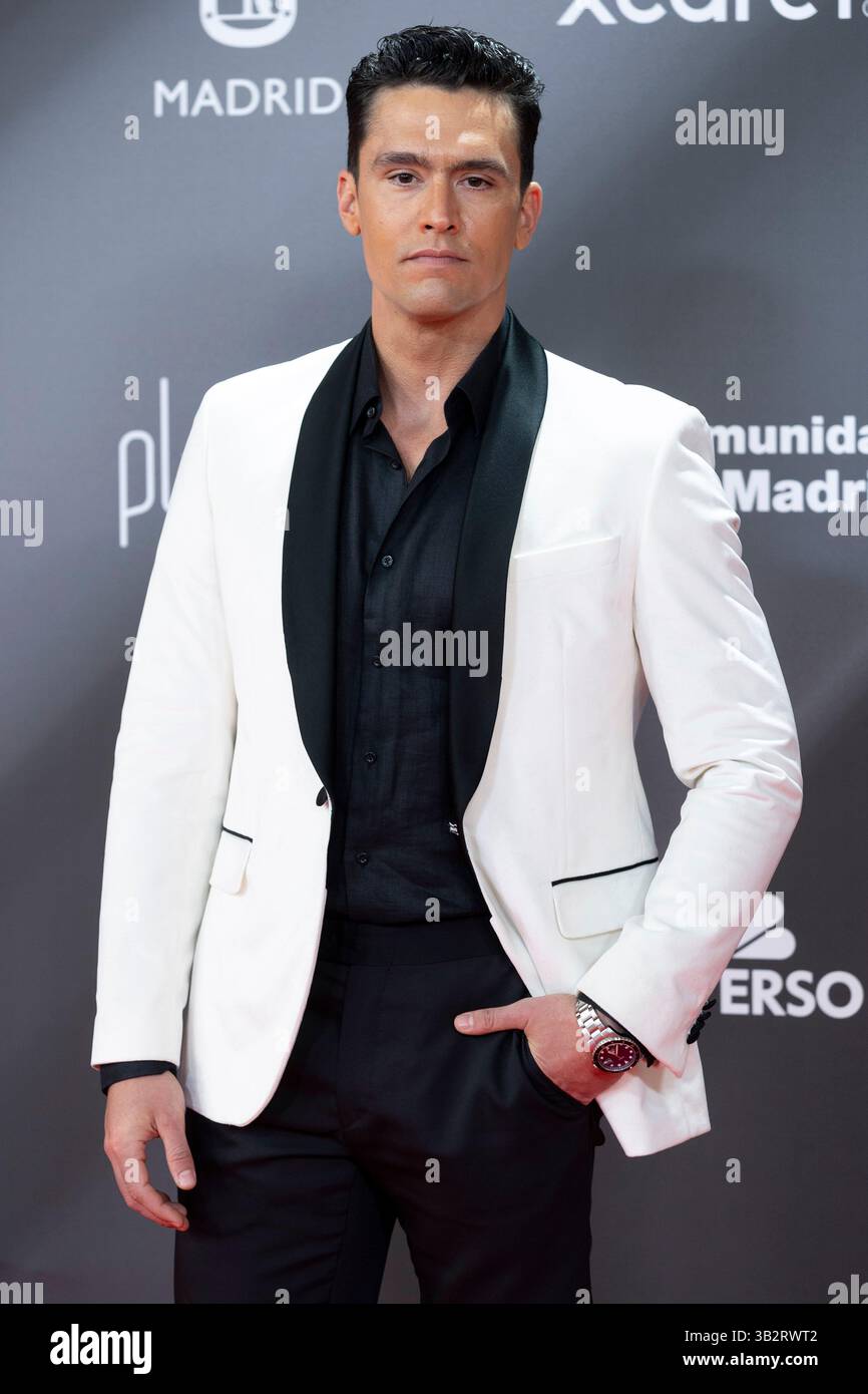 Christian Mcgaffney attended Platino Awards 2025 red carpet at Palacio ...