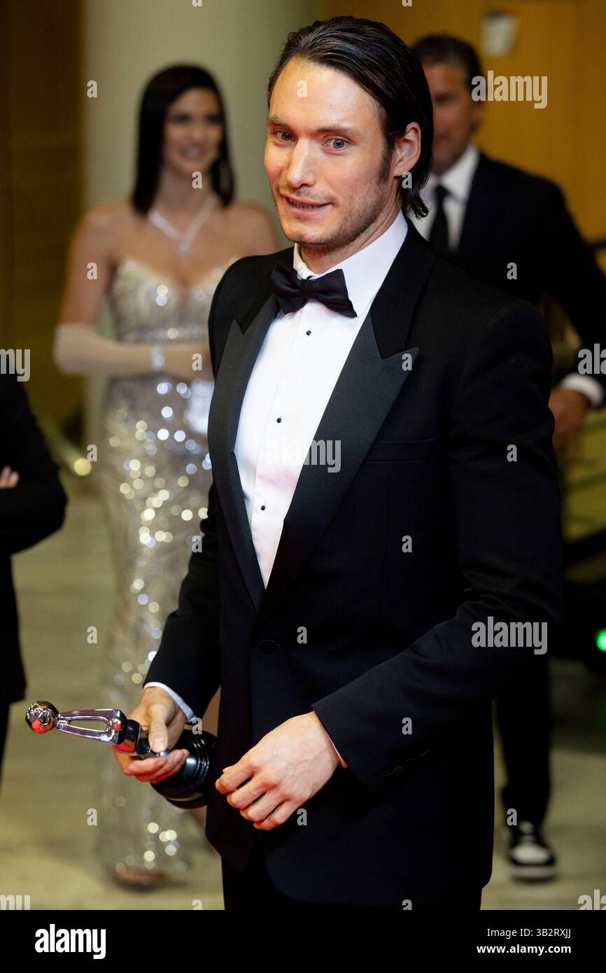 Claudio Cataño receives the Best Actor in a Miniseries or TV Series ...