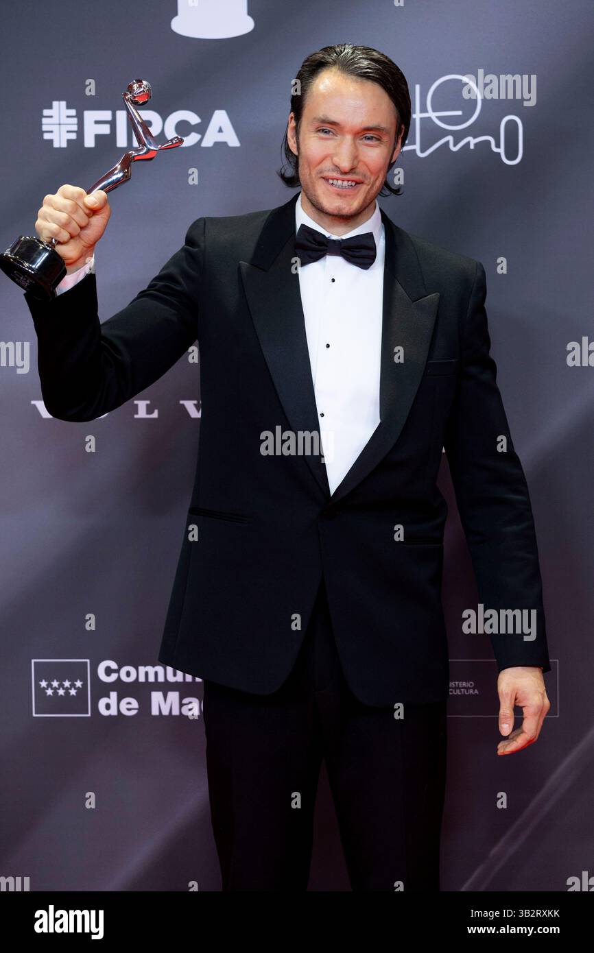 Claudio Cataño receives the Best Actor in a Miniseries or TV Series ...