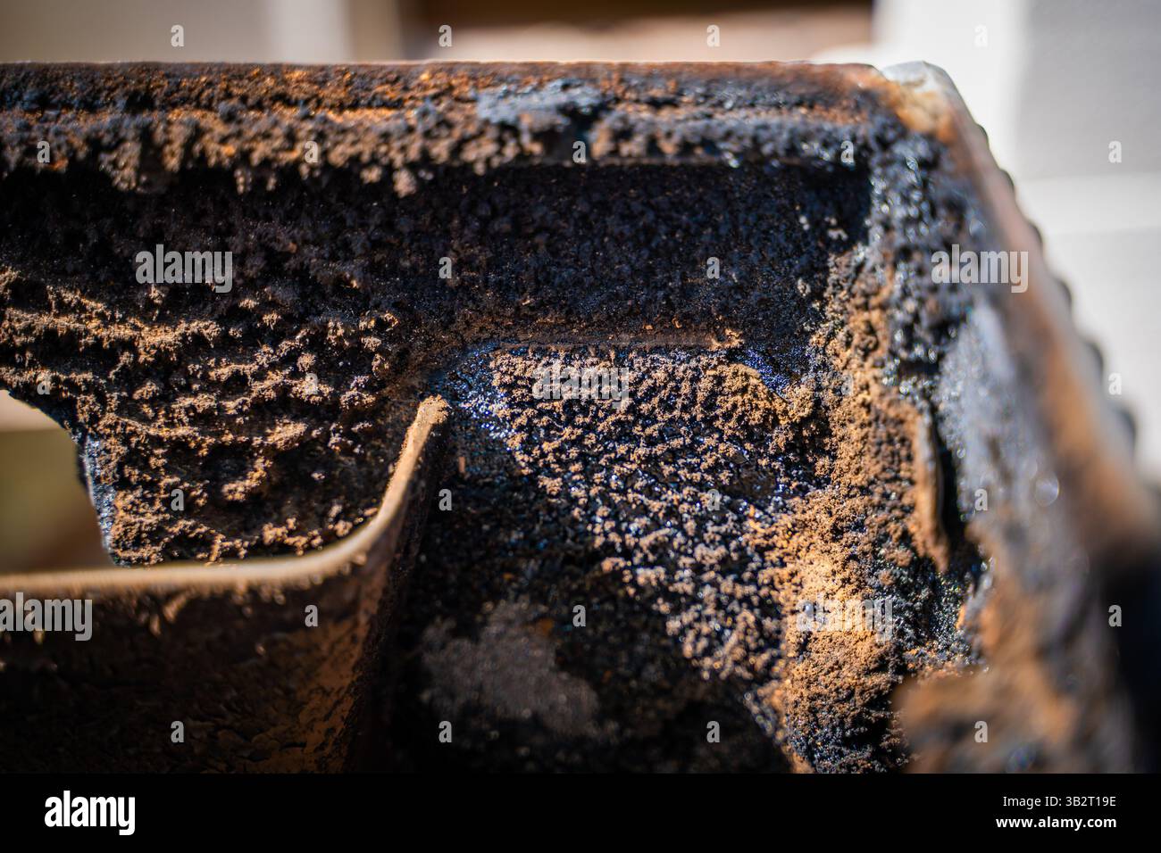 Maintenance cleaning fireplace after heating hi-res stock photography ...