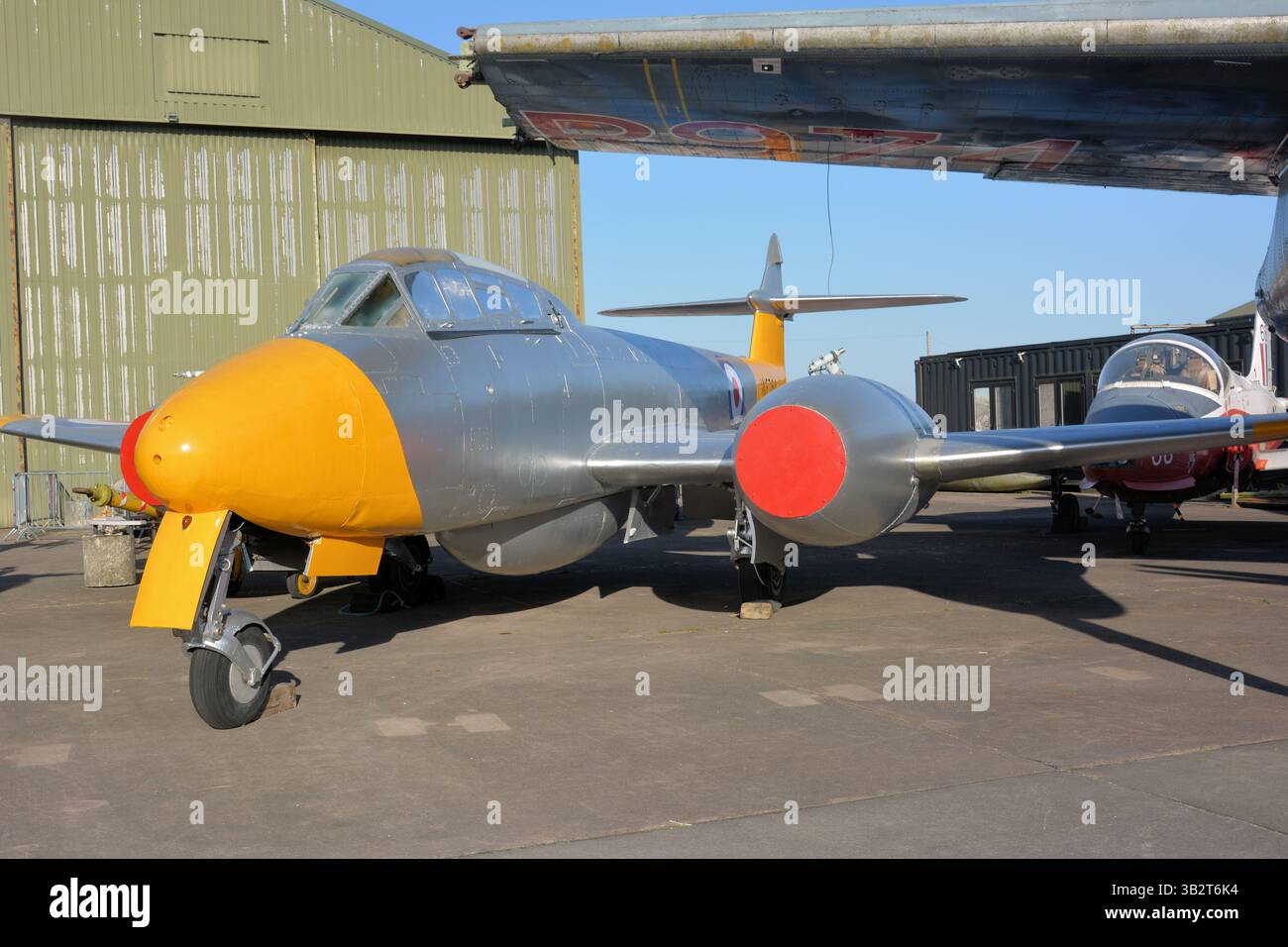 Gloster Meteor T.7 trainer at South Wales Aviation Museum at St Athan ...