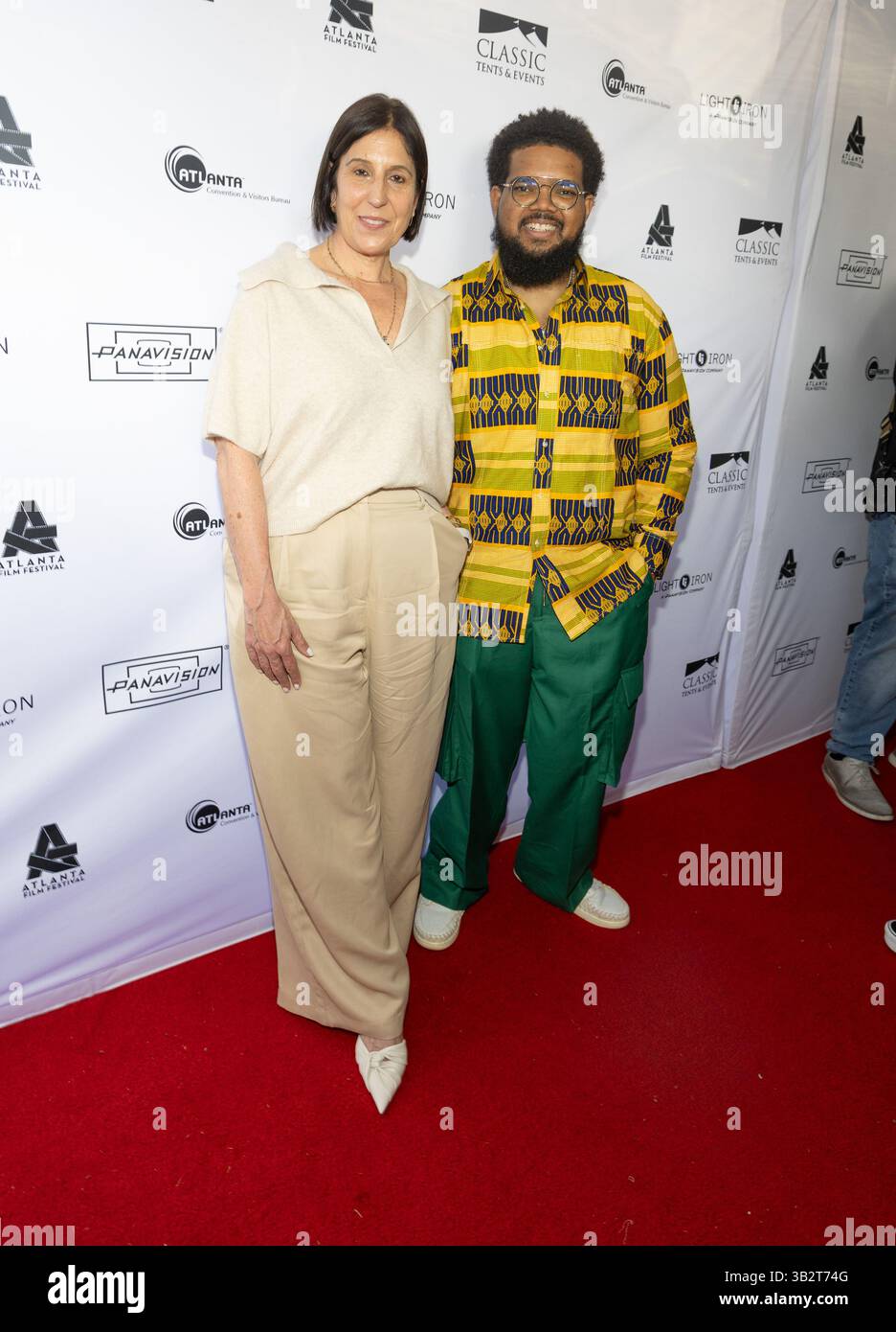 Atlanta, USA. 27th Apr, 2025. Pilar Savone and Stephen Love attend the ...