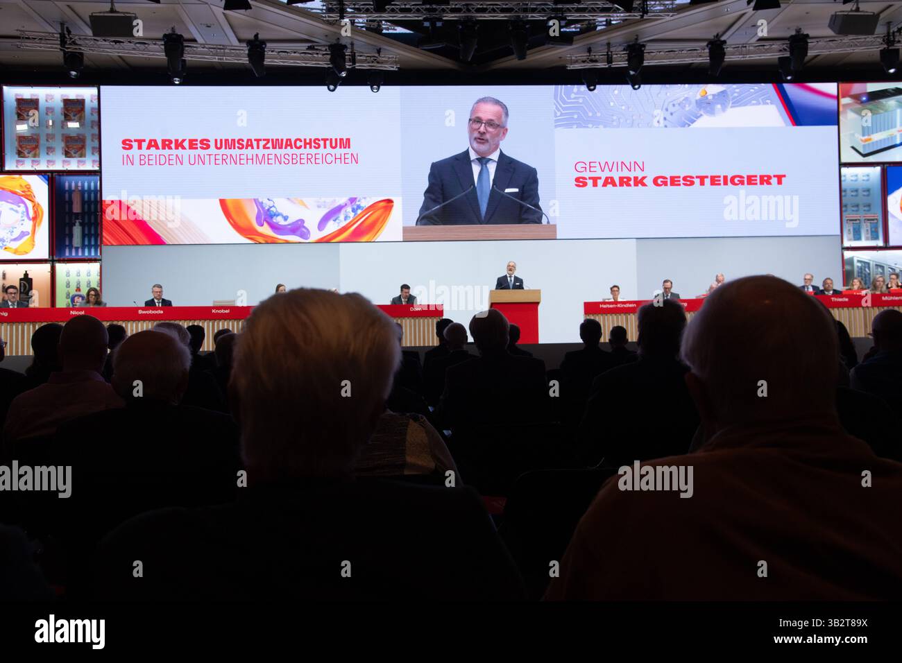 Carsten KNOBEL, Chairman of the Management Board, during his speech at ...