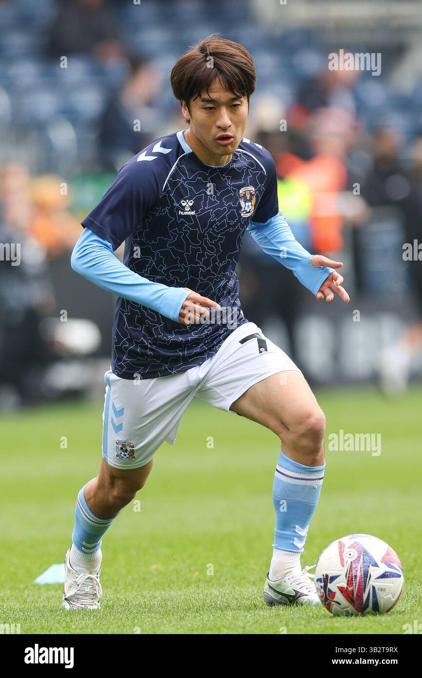 Coventry City's Tatsuhiro Sakamoto during the Sky Bet Championship ...