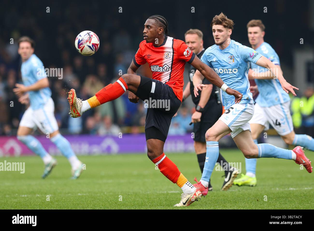 Luton Town's Amari'i Bell during the Sky Bet Championship match at ...