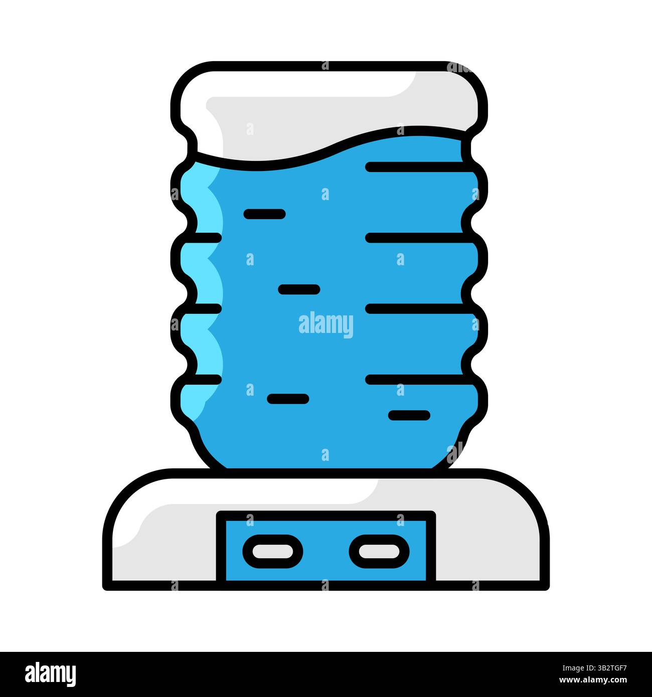 Water cooler icon. Aqua or liquid thin line illustration Stock Vector ...