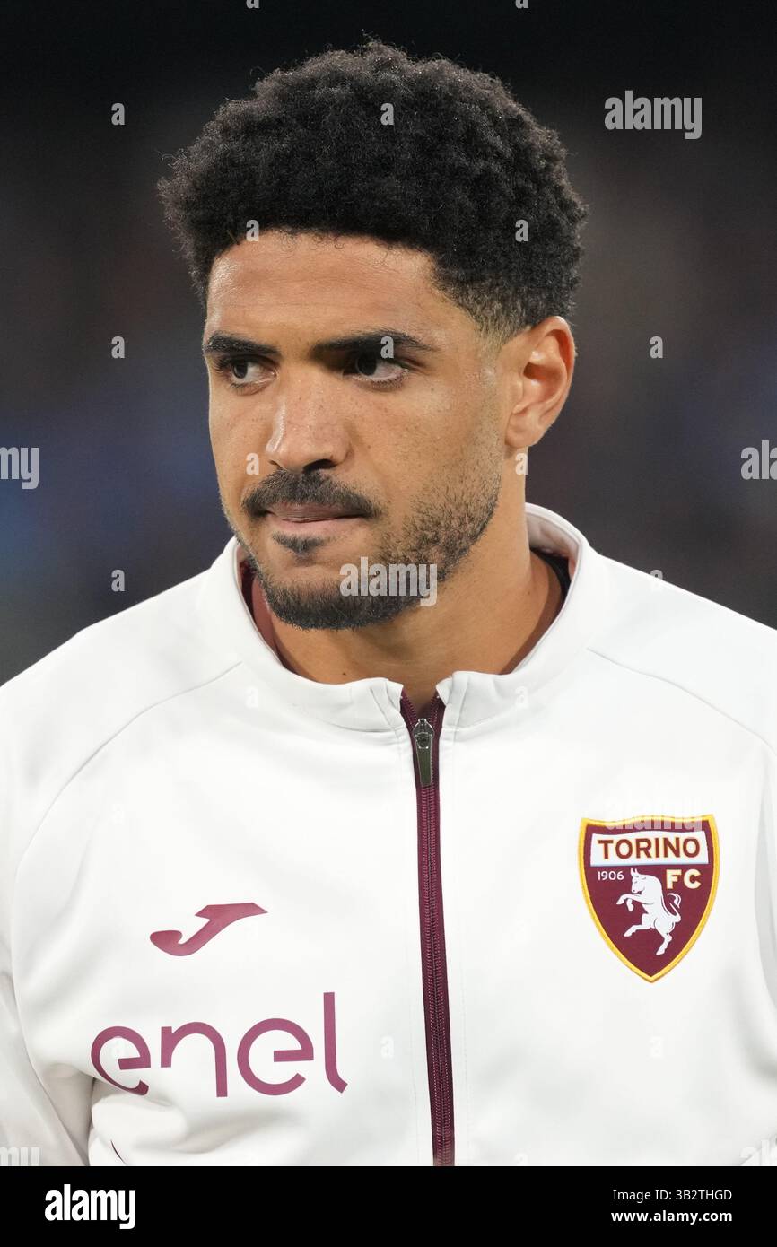 Naples, Italy. 27 Apr, 2025. Saul Coco of Torino FC during the Serie A ...