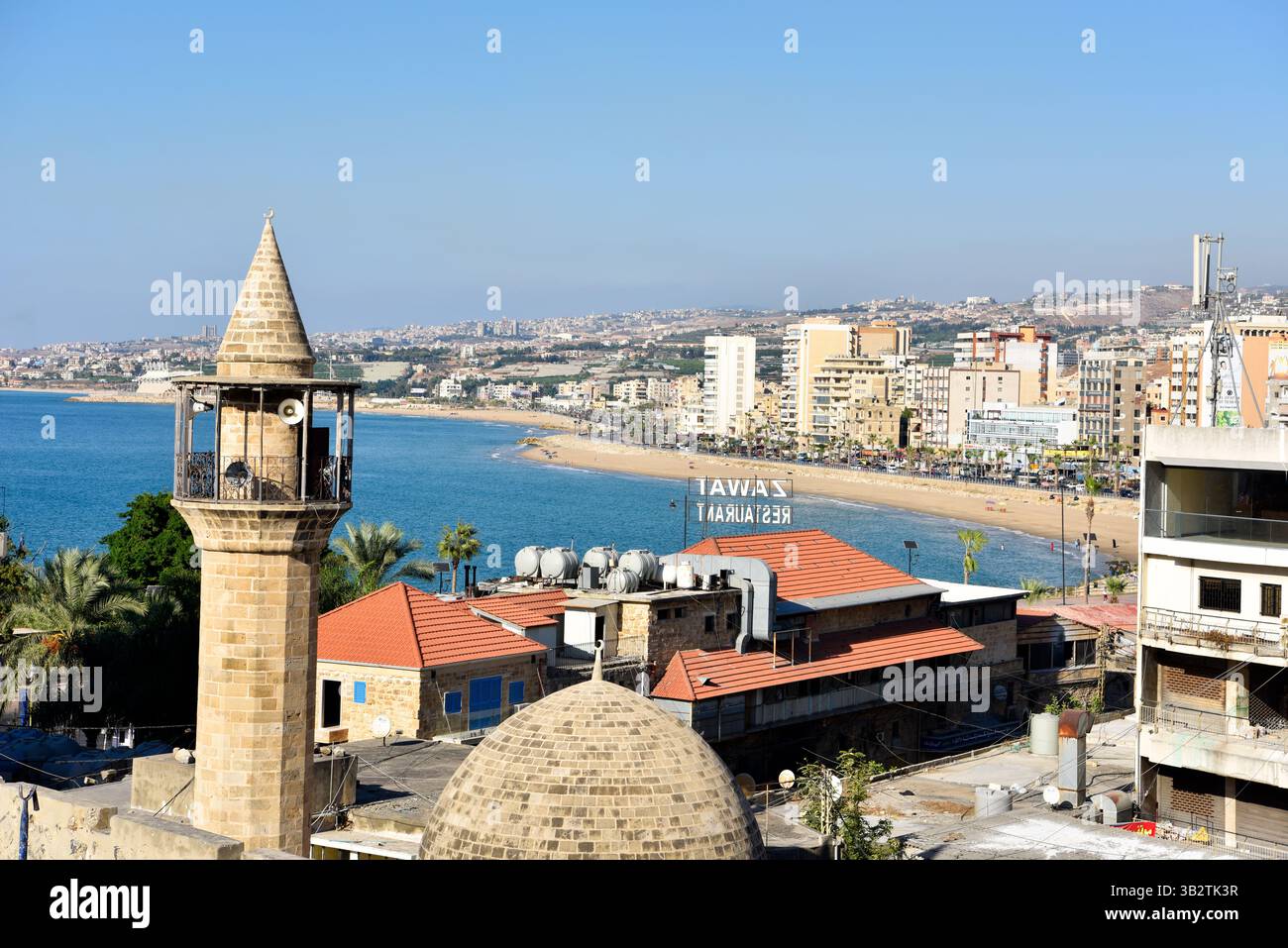 View over Sidon (Saida), southern Lebanon Stock Photo - Alamy