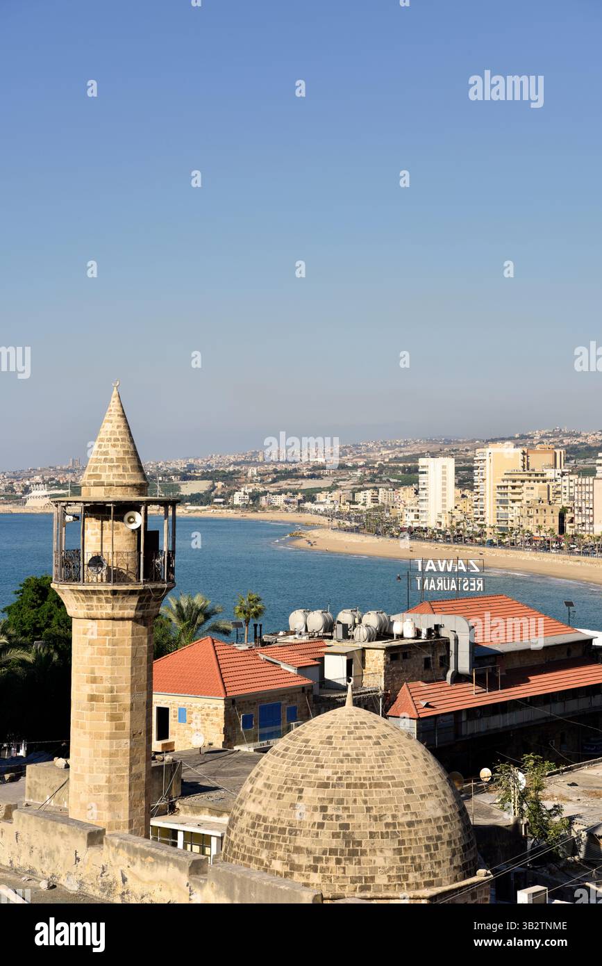 View over Sidon (Saida), southern Lebanon Stock Photo - Alamy