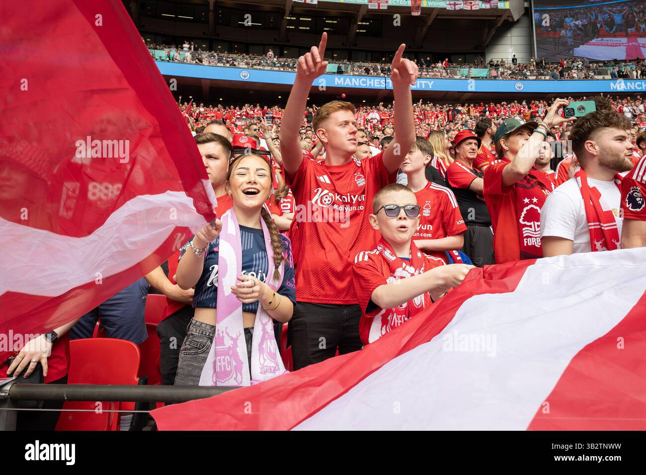 Nottingham Forest fans, supporters before the Nottingham Forest FC v ...