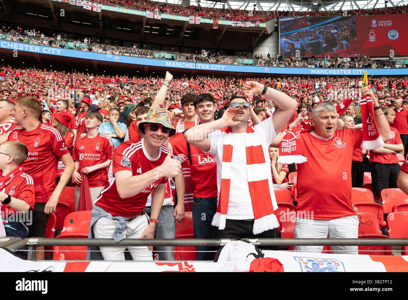 Nottingham Forest fans, supporters before the Nottingham Forest FC v ...