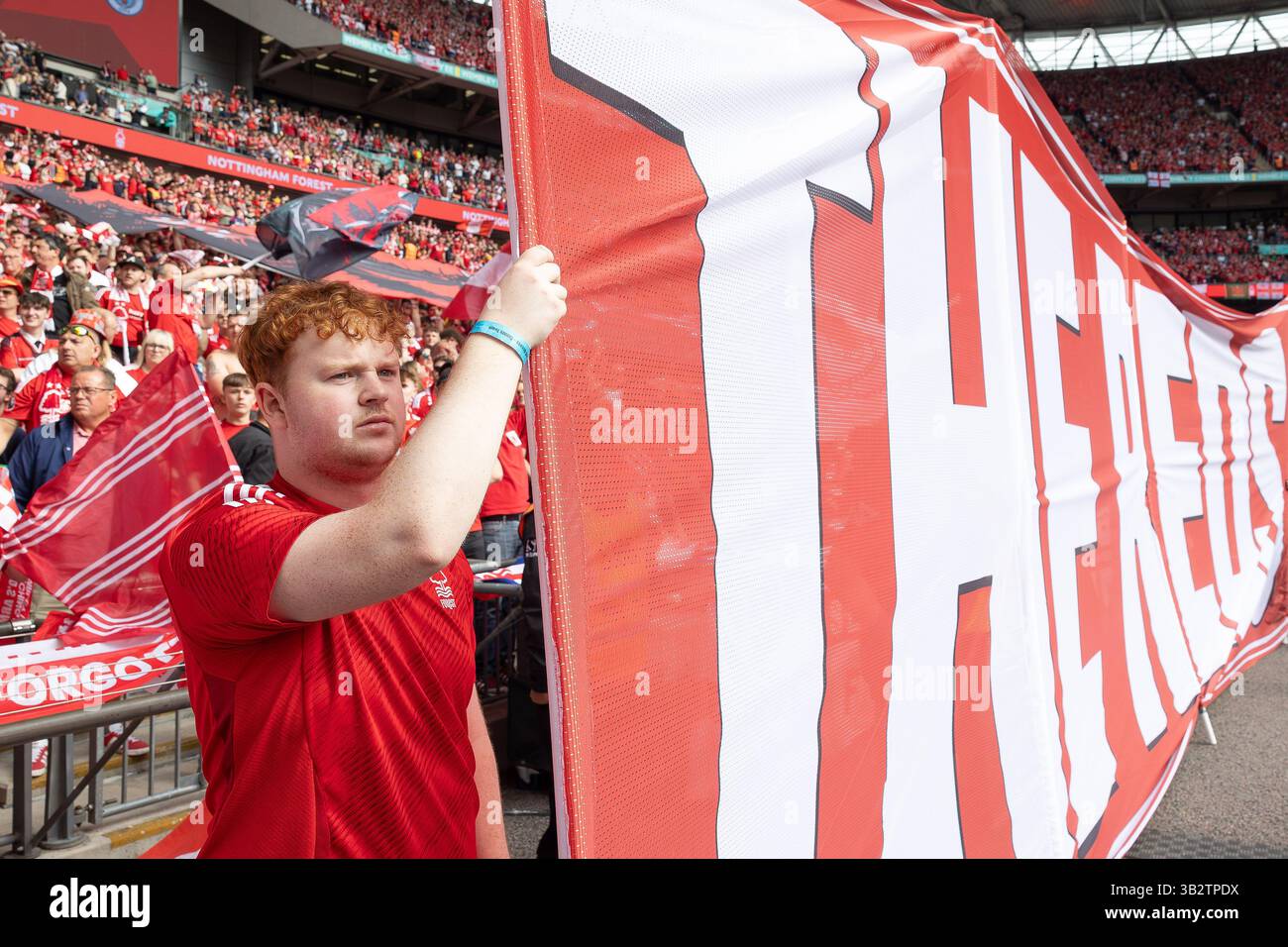 Nottingham Forest fans, supporters before the Nottingham Forest FC v ...