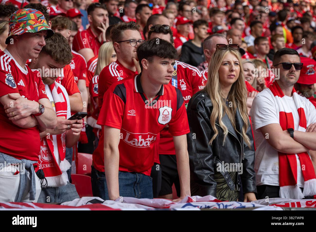 Nottingham Forest fans, supporters watch play during the Nottingham ...