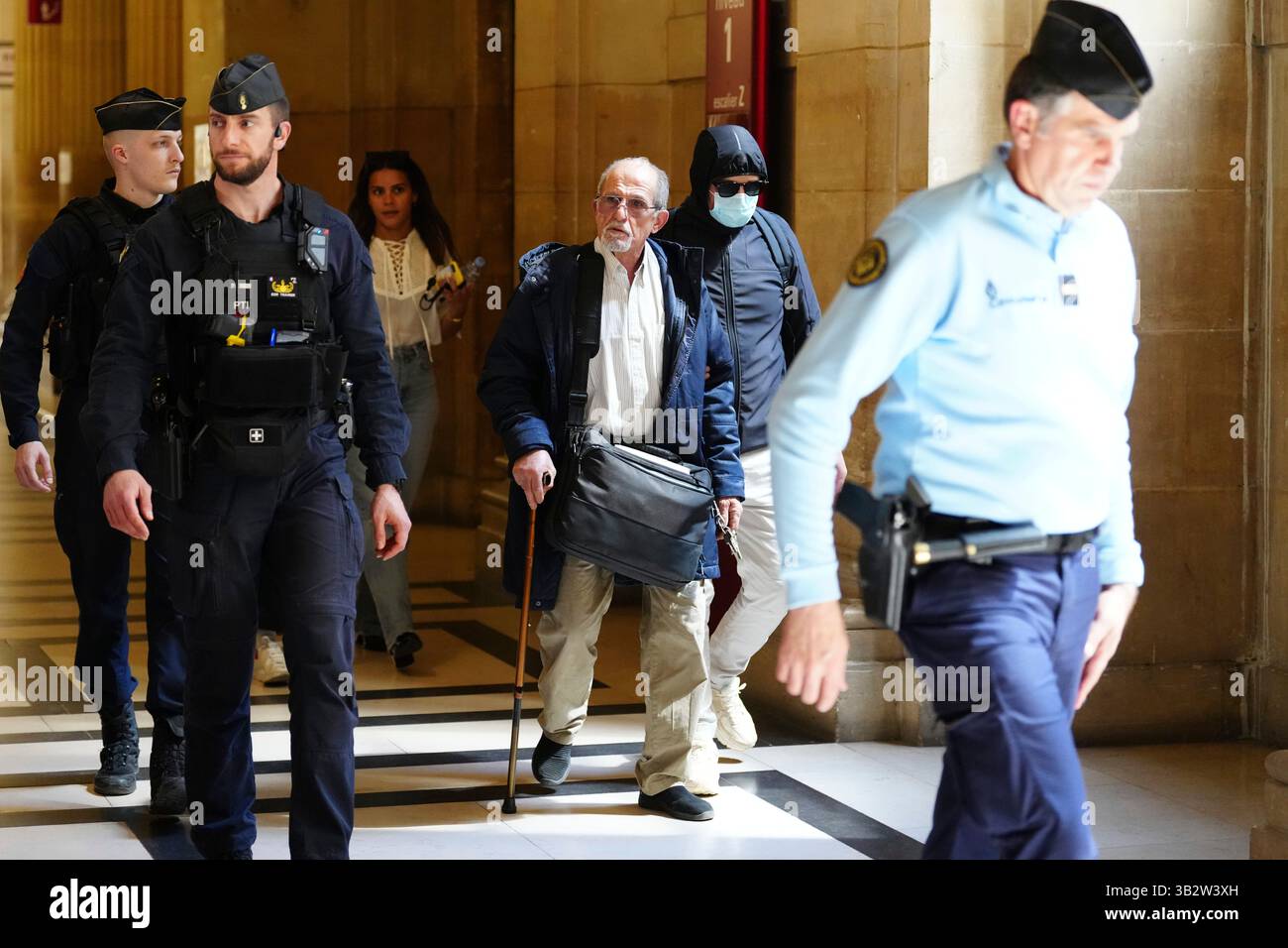 Defendant Aomar Aït Khedache, one of the men accused in the 2016 armed ...
