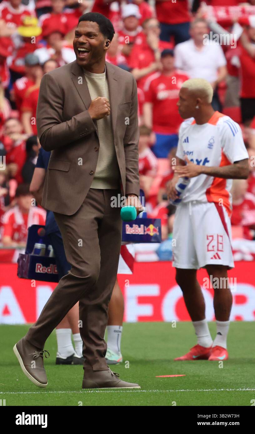 London, UK. 27th Apr, 2025. Julian Lescott TV Pundit and Ex Manchester ...