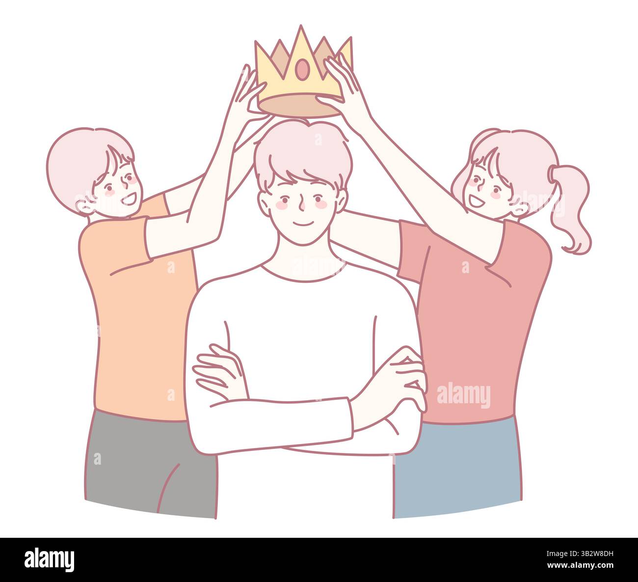 A visual representation of recognition and leadership, where peers ...