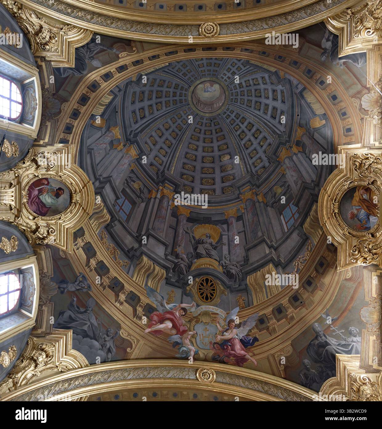 Vienna, Austria. Jesuit Church in the 1st District, False dome ...