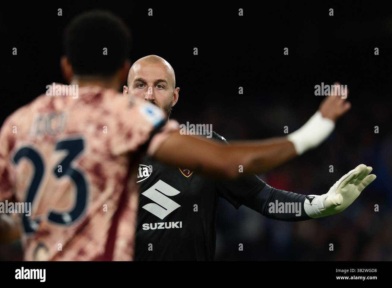 Napoli, Italia. 27th Apr, 2025. Torino's goalkeeper Vanja Milinkovic ...