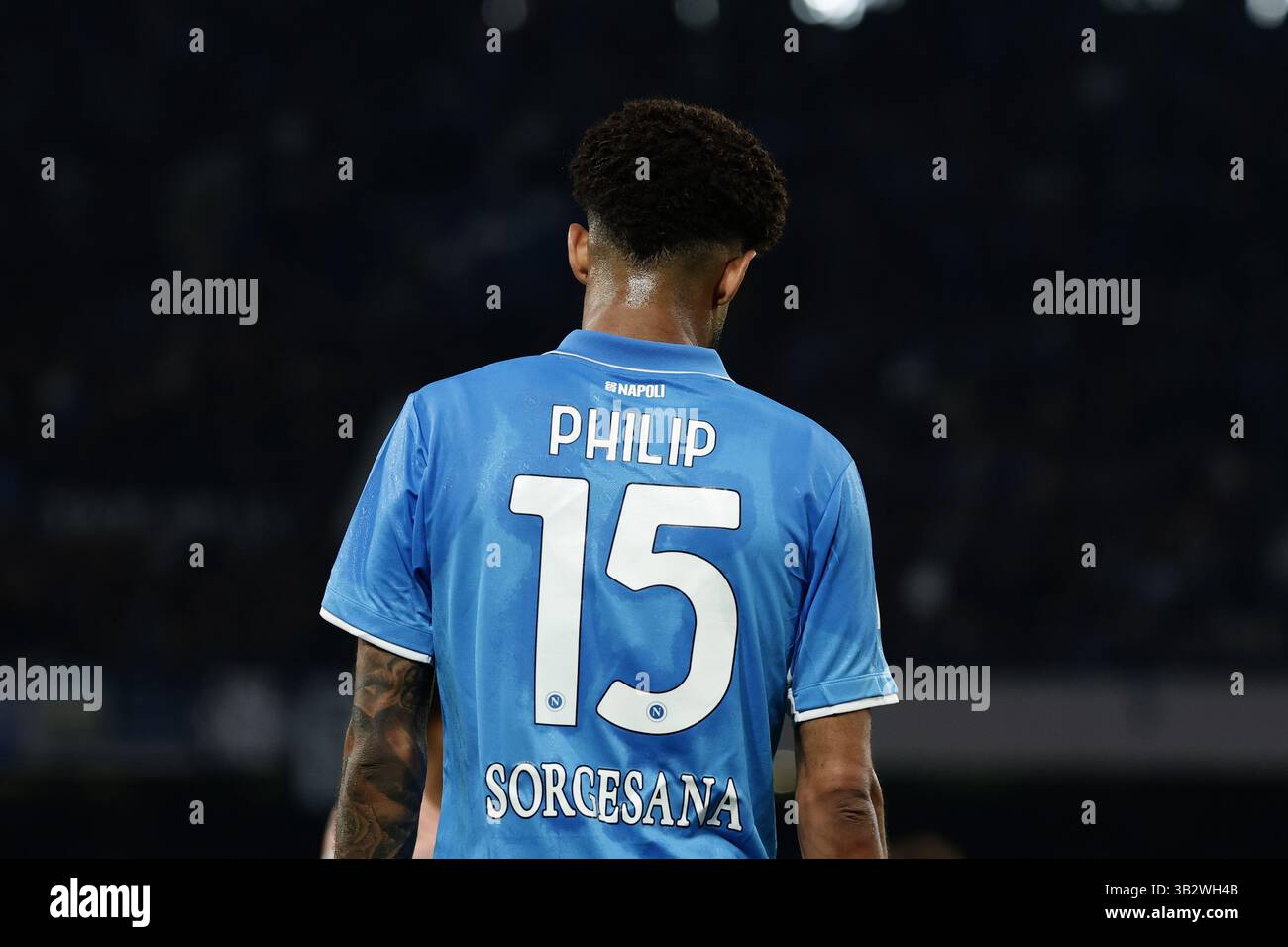 Napoli, Italia. 27th Apr, 2025. Napoli's Philip Billing during the ...