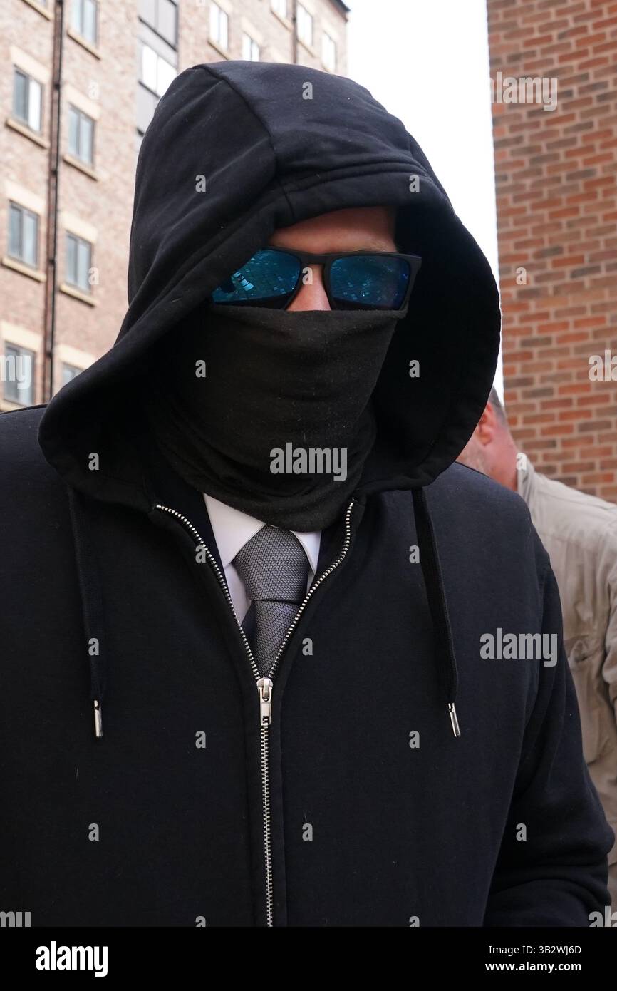 Adam Carruthers leaves Newcastle Crown Court where he is accused of ...