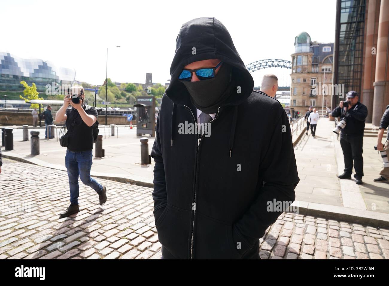 Adam Carruthers leaves Newcastle Crown Court where he is accused of ...