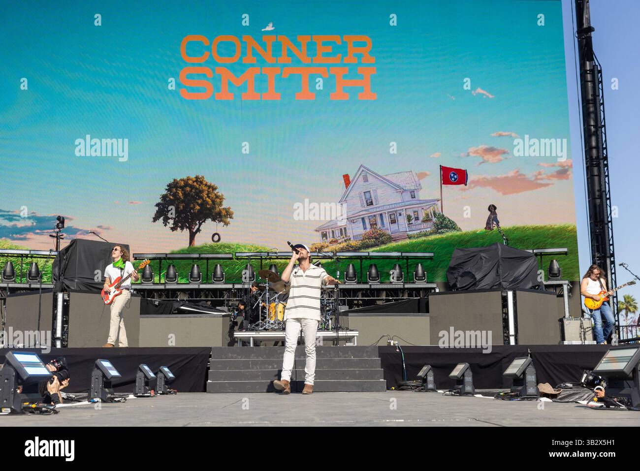 Singer Conner Smith during the Stagecoach Music Festival at Empire Polo ...