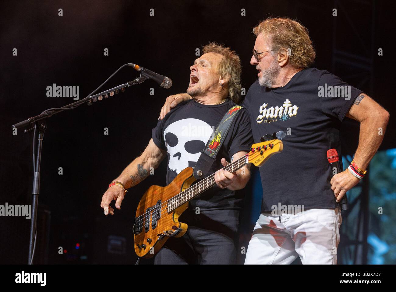 Indio, USA. 27th Apr, 2025. Michael Anthony and Sammy Hagar during the ...